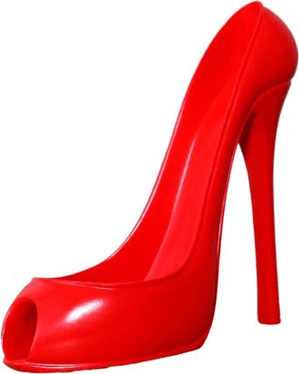 Generic Répanou | Eleganter Weinrebenständer in einem Schuh mit hohem Absatz | Weinposter, Weinflaschenhalter 8 Zoll hoch, Geschenkkorbzubehör