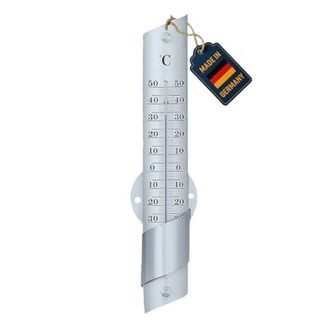 TFA Dostmann Analoges Innen-Au&szlig;en-Thermometer, aus Aluminium, wetterfest, L 56 x B 25 x H 240 mm