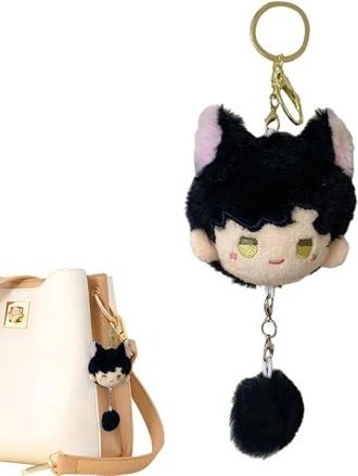 Generic Porte-cl&eacute;s mignon en peluche, porte-cl&eacute;s de poup&eacute;e en peluche | Porte-cl&eacute;s de poup&eacute;e en peluche de jeu - Mignon sac en peluche sac &agrave; dos pendentif por