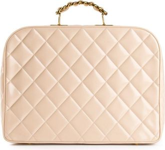 Chanel quilted case - Nude