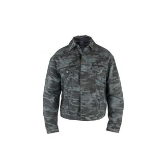 Balenciaga Camouflage Denim Jacket - - Jackets - Herren - Grau - M