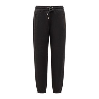 Lanvin Femme, Pantalons, Noir, Taille: 40 FR Fleece Jogger Pants