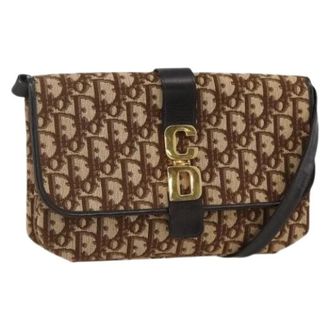 Dior Pre-owned Trotter Canvas Schultertasche - - Pre-owned - Damen - Beige - ONE SIZE