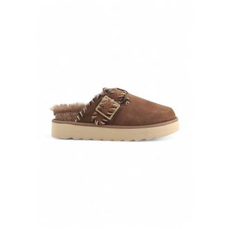 Colors Of California Platform Sabot Wool Stitchings - Femme - Chaussures - Brun - Taille: 41 EU