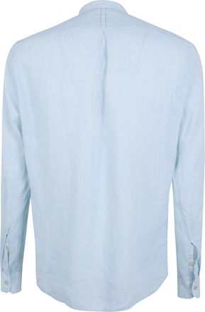 Tintoria Mattei Linen Shirt With A Mandarin Collar