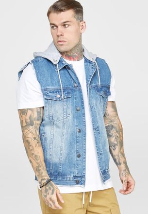 Siksilk Herren Sp&uuml;len & Denim Gilet S
