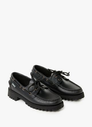 Sebago Mocassins &agrave; lacets en cuir m&eacute;lang&eacute;
