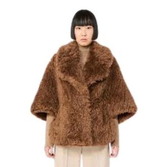 Max Mara Cape Accorta - Femme - Vestes - Brun - Taille: 38/40 FR