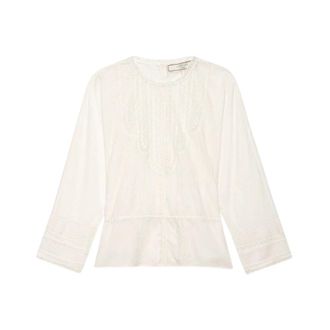 The Great. Victorian Top - - Blouses & Shirts - Damen - Wei&szlig; - XS