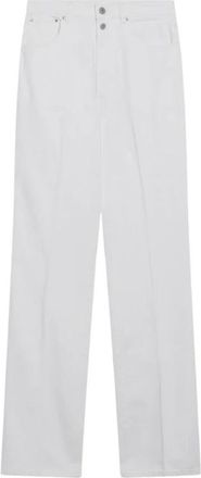 Christophe Lemaire Pantalon droit taille haute - Femme - Pantalons - Blanc - Taille: 36 FR