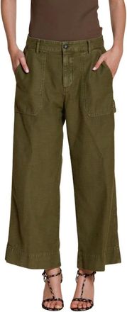 Mason's Femme, Pantalons, Vert, Taille: 32 FR Dallas Wide Cargo Pants
