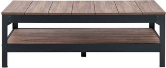 Calicosy Table basse métal noir et bois - L117cm - CaliCosy