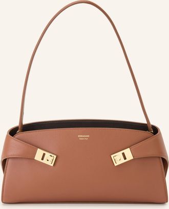 Ferragamo Ferragamo Schultertasche Hug East West braun