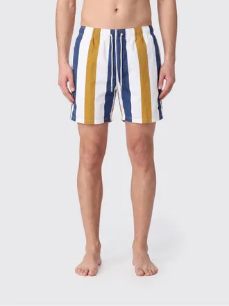 Gallo Gestreifte Badeshorts von aus Nylon mit elastischem Bund