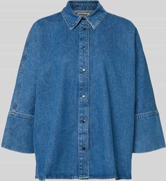 Only Loose Fit Jeansbluse aus reiner Baumwolle Modell GRACE