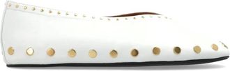 Ganni Femme, Chaussures, Blanc, Taille: 40 EU Jenny Ballerina