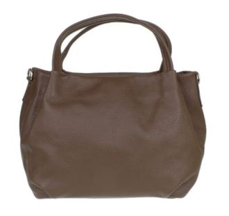 Girly HandBags Sac seau &agrave; bandouli&egrave;re en cuir v&eacute;ritable pour femmes Sac messager uni Sac &agrave; main Petit, caf&eacute;, W 23, H 20, D 13 cm (W 9, H 8, D 5 inches)