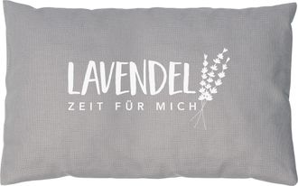 herbalind Lavendelkissen Zeit für Mich Schurwolle & Lavendel grau Größe 30x20 cm