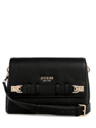 Guess sac à épaule bandoulière Gregoria Crossbody Flap Bag Black noir