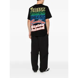 Awake NY Logo-Printed Crew Neck T-Shirt - Black