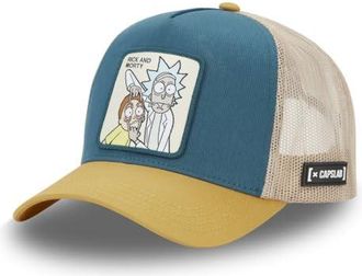 Capslab Casquette Homme & Femme, Casquette Trucker Rick & Morty, Ajustable par Snapback TU