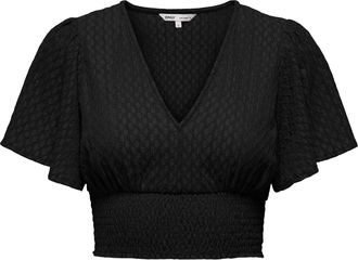 Only Onlhannah S/S Smock Top JRS Noos