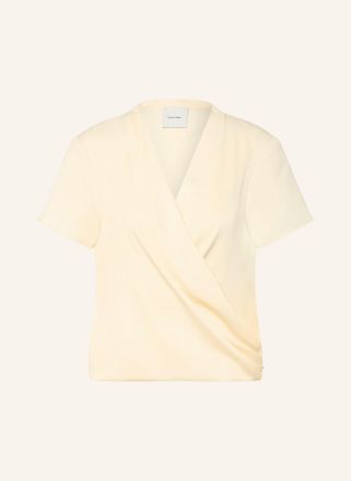 Calvin Klein Blusenshirt In Wickeloptik beige