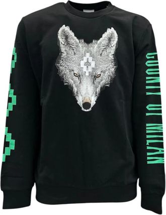 Marcelo Burlon Homme, Sweatshirts et sweats &agrave; capuche, Noir, Taille: M SweaT-shirts