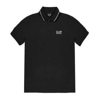 Emporio Armani Emporio Armani Ea7, Homme, Tops, Noir, Taille: XL Polo &agrave; Manches Courtes