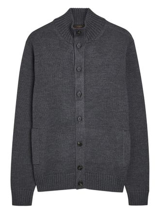 Slowear buttoned front-pockets cardigan - Grau
