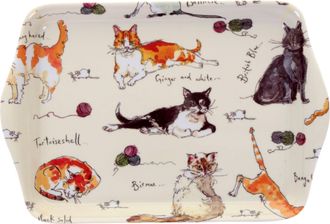 Madeleine Floyd Tablett mit Katzenmotiv
