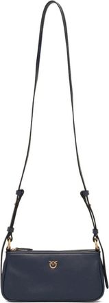 Pinko Pinko, Femme, Sacs, Bleu, Taille: ONE Size Sac bandoulière zippé