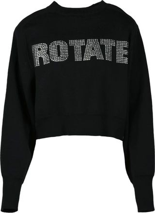 Rotate Rotate Birger Christensen, Femme, Sweatshirts et sweats &agrave; capuche, Noir, Taille: 44 FR Maglia