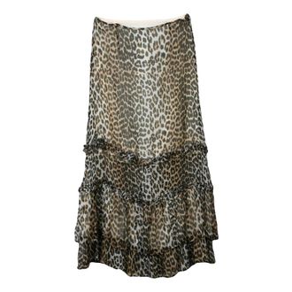 Ganni Ganni Voile Midi Rock - - Skirts - Damen - Braun - M