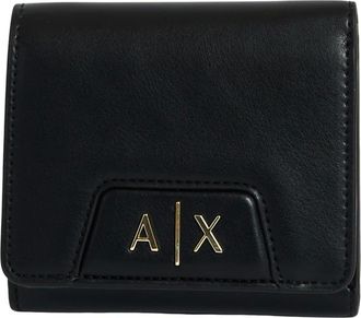 A|X Armani Exchange Femme, Accessoires, Noir, Taille: ONE Size Compact Wallet