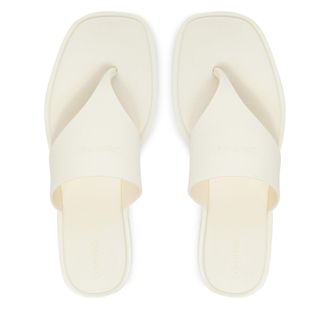 Calvin Klein Zehentrenner Calvin Klein Toepost Tpu Slide HW0HW02836 &Eacute;cru