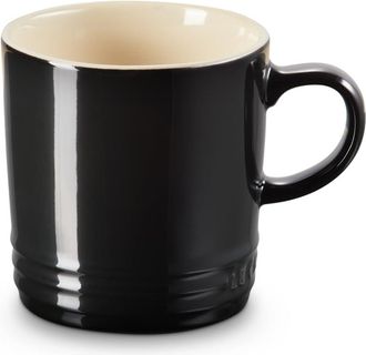 LE CREUSET Becher aus Steinzeug, 0,35 L, Schwarz glänzend, 70302351400002