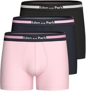 Eden Park Lot de 3 boxers en jersey de coton stretch
