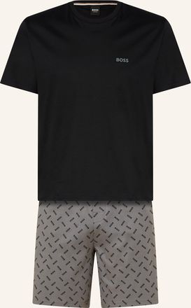 HUGO BOSS Schlafanzug Relax grau