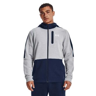 Under Armour Threadborne Hoodie mit durchgehendem Rei&szlig;verschluss f&uuml;r Herren (Grau)