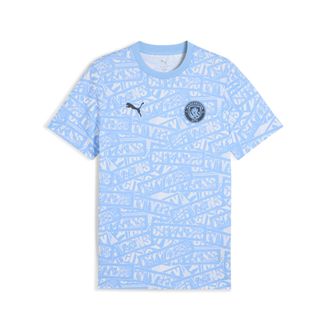 Puma Manchester City FtblCulture T-Shirt mit Allover-Print Herren, Accessoires, Blau, XXL