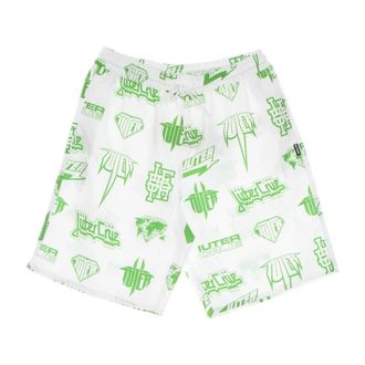 Iuter Horns Allover Boardshort White Badehose - - Swimwear - Herren - Wei&szlig; - L
