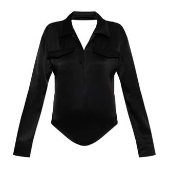 Courr&egrave;ges Body mit Taschen - - Tops - Damen - Schwarzk - XS
