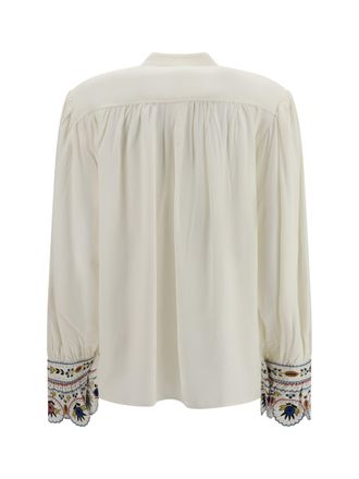 Isabel Marant Embroidered Broderie Anglaise Shirt