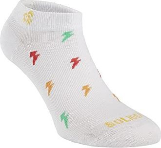 SOLIDEA Socquettes Unisexes Socks For You Flash à Compression Anatomique (Blanche, M)