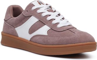 Hush Puppies Maura Wildleder Damen Sneakers in Steinfarbe
