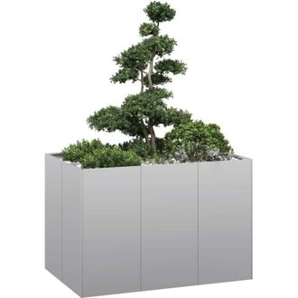 vidaXL Jardini&egrave;re 120x80x80 cm acier galvanis&eacute; - Vidaxl