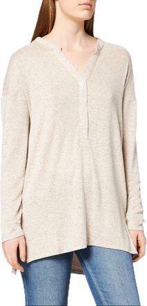 Springfield Damen Camiseta Manga Larga TELEDIARIO Unterhemd, Dunkelbraun, Large