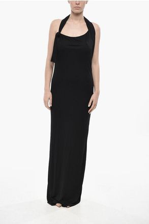 Saint Laurent Halter Neck Dress with Open Back size 42