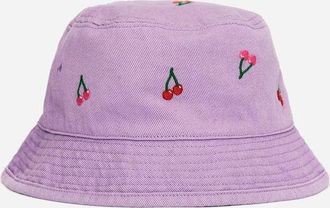 Arket Fischerhut Mit Stickerei -Lila